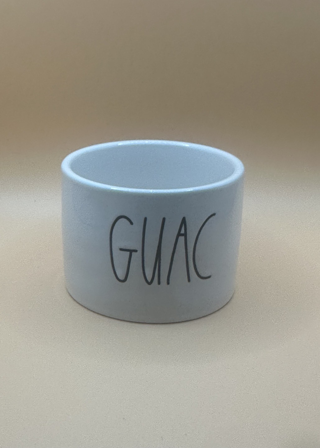 Rae Dunn GUAC Dish Container BOWL Guacamole Magenta Artisan Ceramic ...