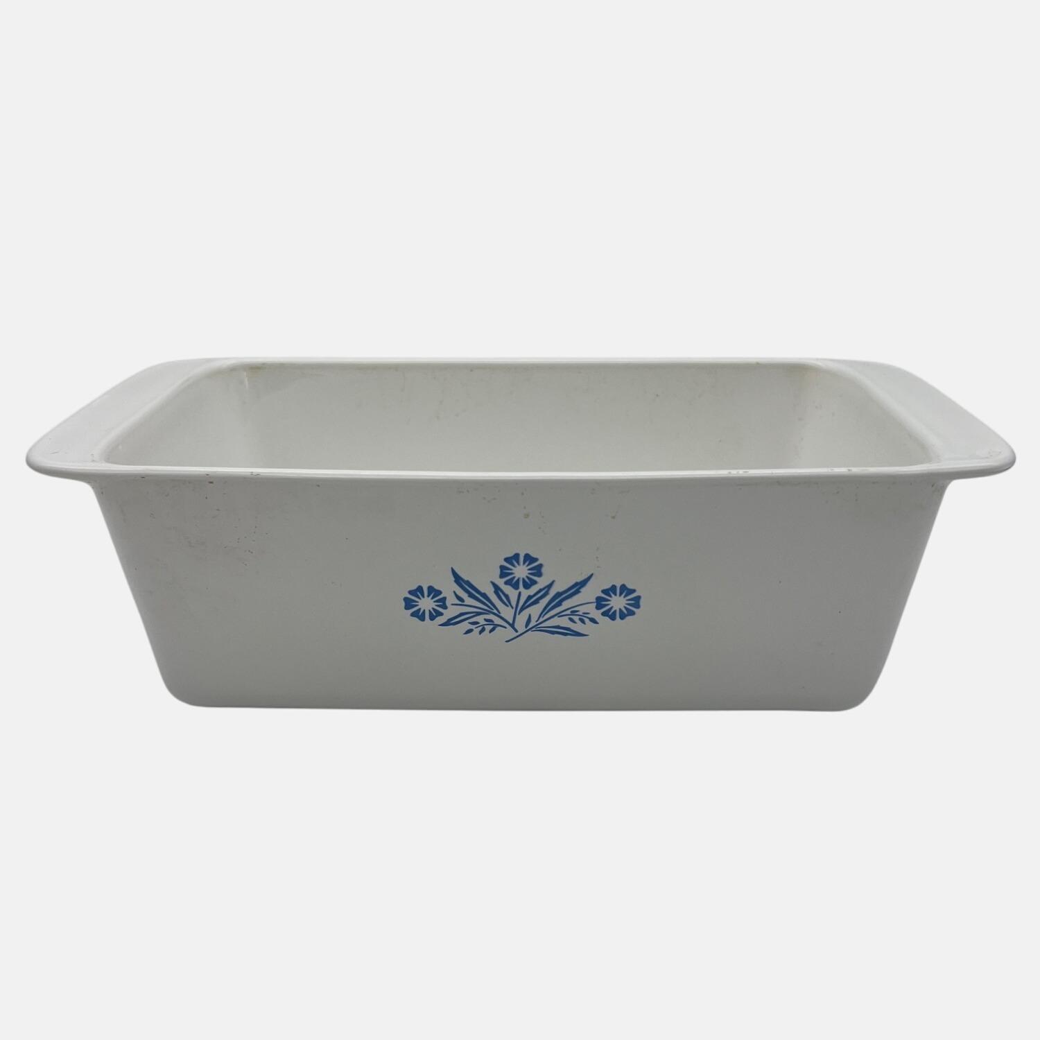 Vintage Corning Ware Blue Cornflower Loaf Pan P-315-B White Bakeware ...