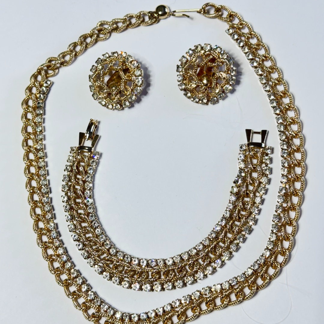 Princess Pride Gold Tone & Rhinestone Set