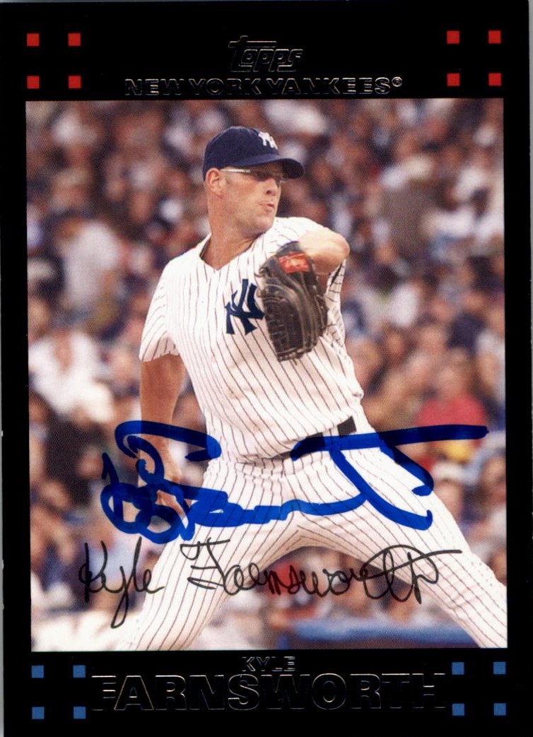 Kyle Farnsworth Signed New York Yankees 2007 Topps Update #UH84