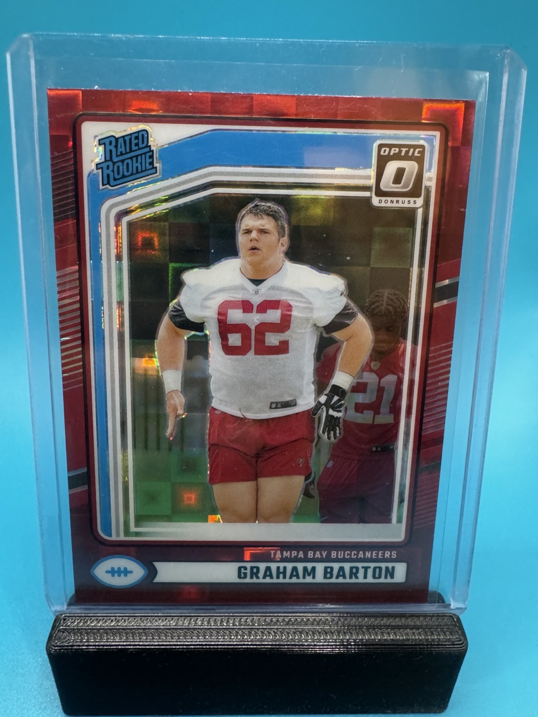 Graham Barton Optic Rated Rookie Red Pandora Tampa Bay Buccaneers