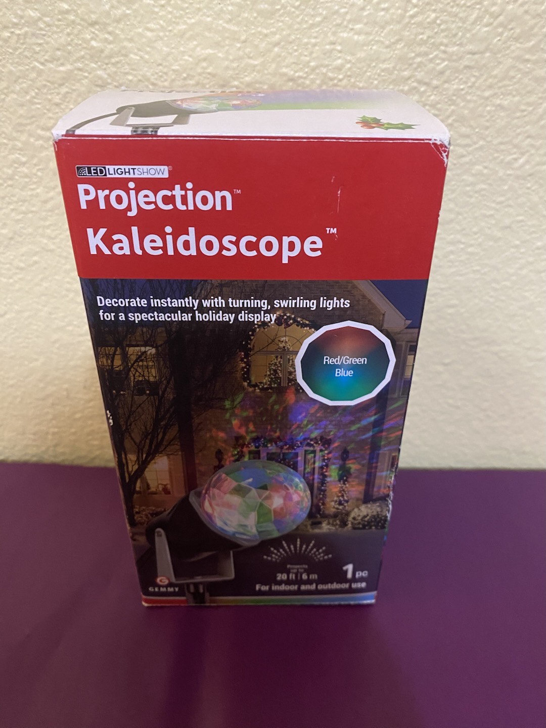 Gemmy LED Light Show Projection Kaleidoscope - Up to 20 Feet - New