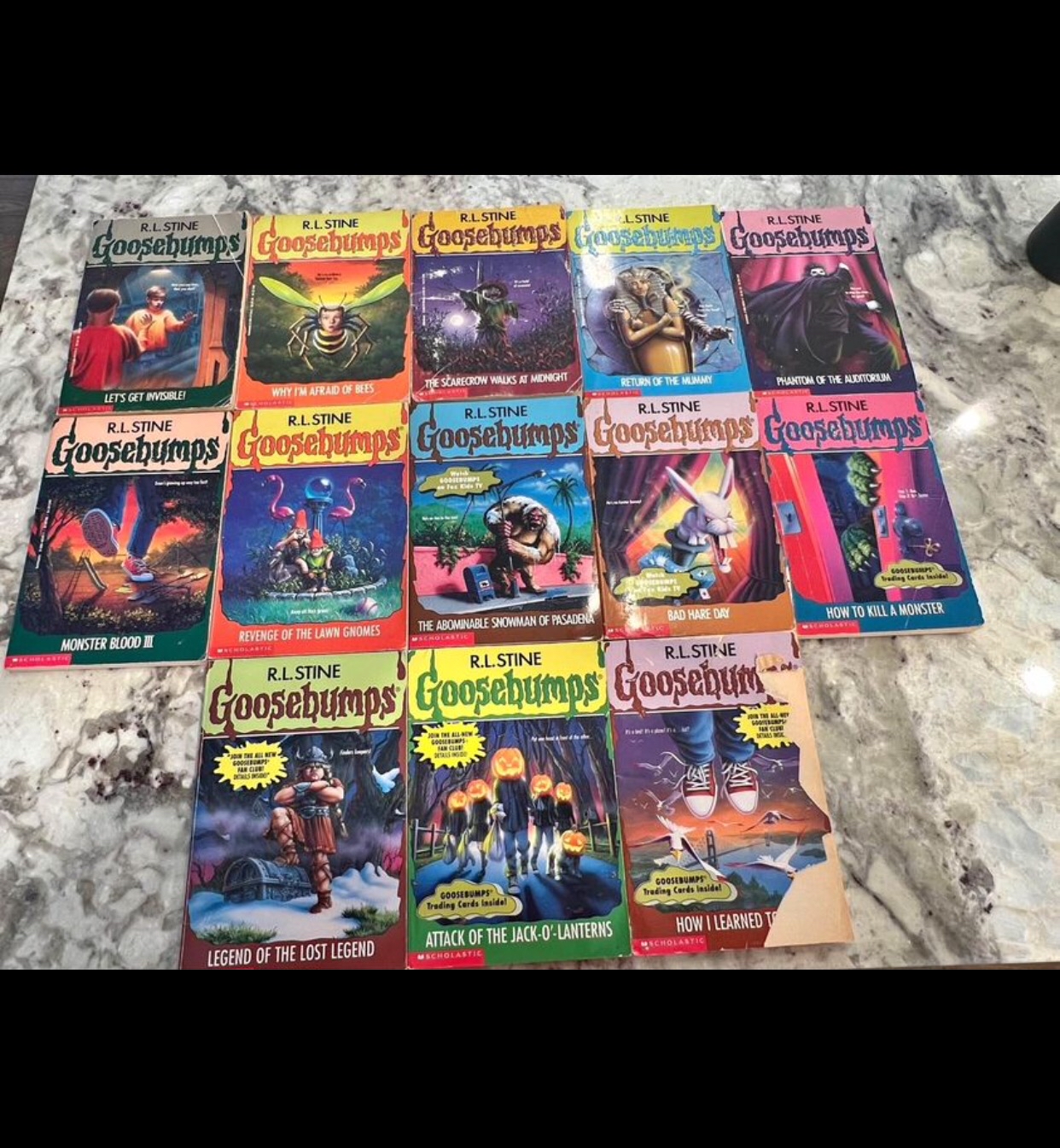 R.L. Stein Goosebumps Book Lot