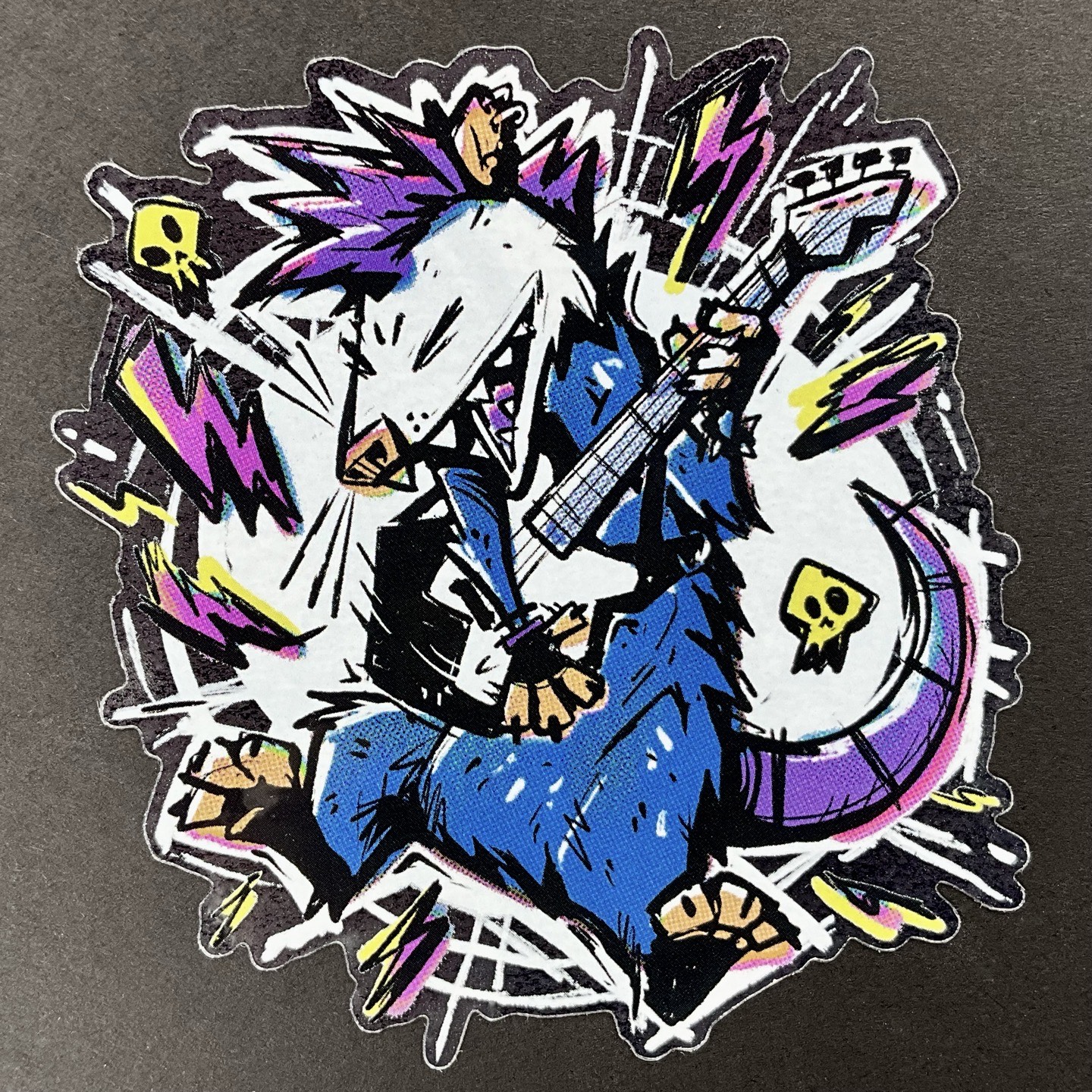 Punk Rock Possum // Vinyl Waterproof Sticker