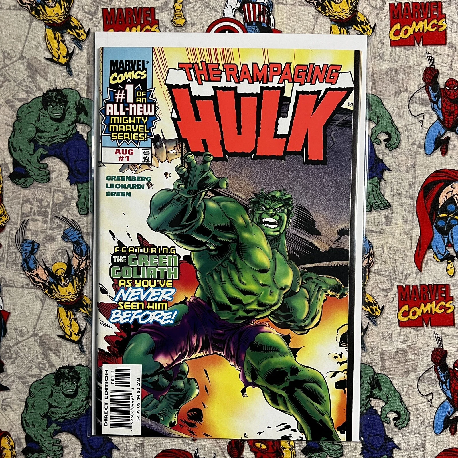 RAMPAGING HULK #1-6 1998 Lot of 7 MARVEL Leonardi Fantastic Four ...