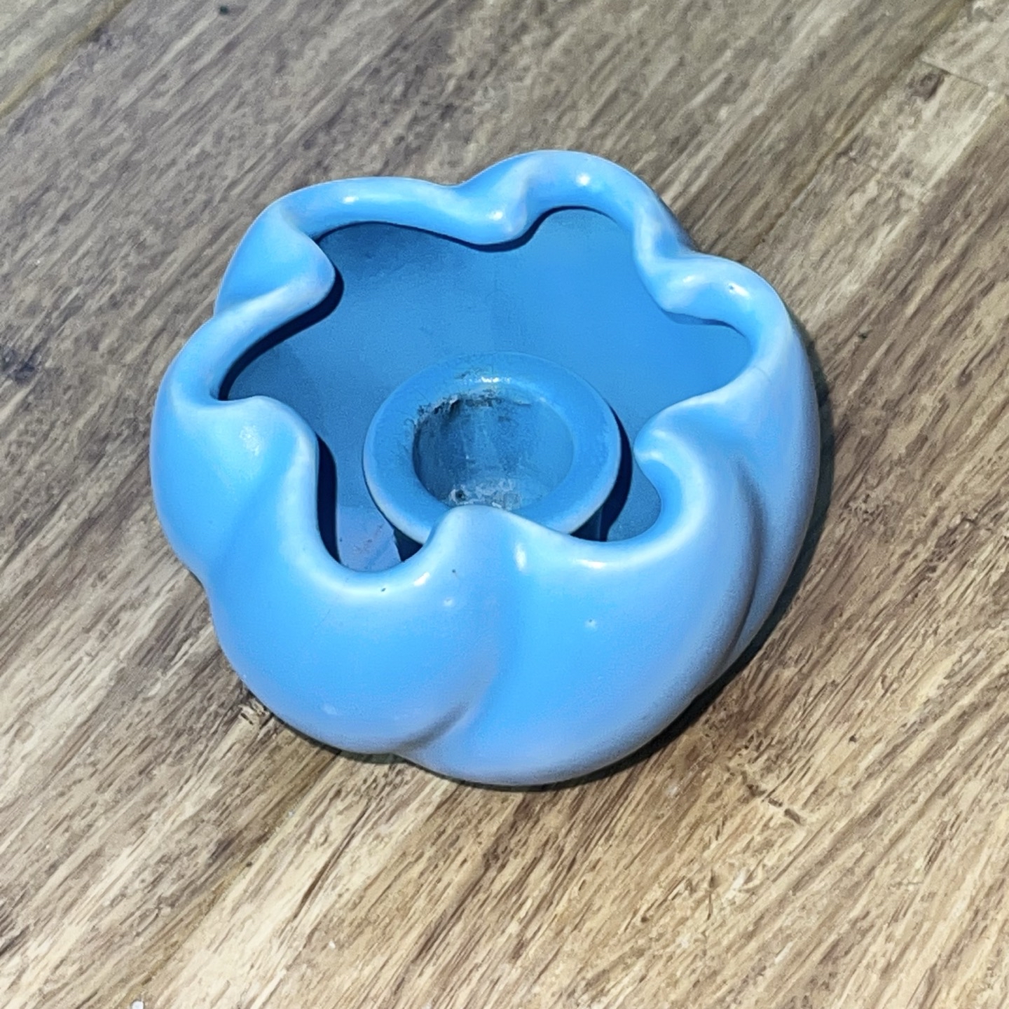 *Rare* Stangl Blue Pottery Candleholder