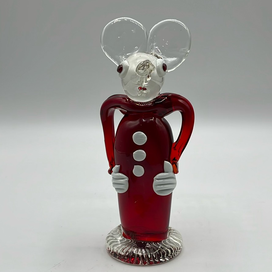 Art Glass Mouse Figurine