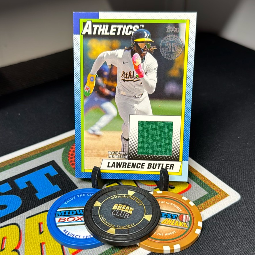 2025 Lawrence Butler 1990 Relic Player Worn Series 1 Oakland Athletics