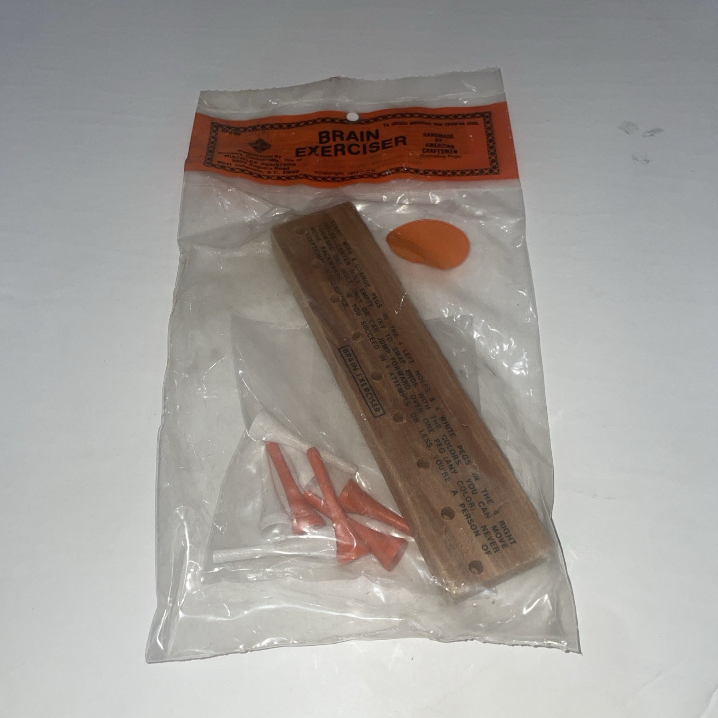 1977 Toy Brain Exerciser Peg Golf Tee Puzzle Game New In Package NOS ...