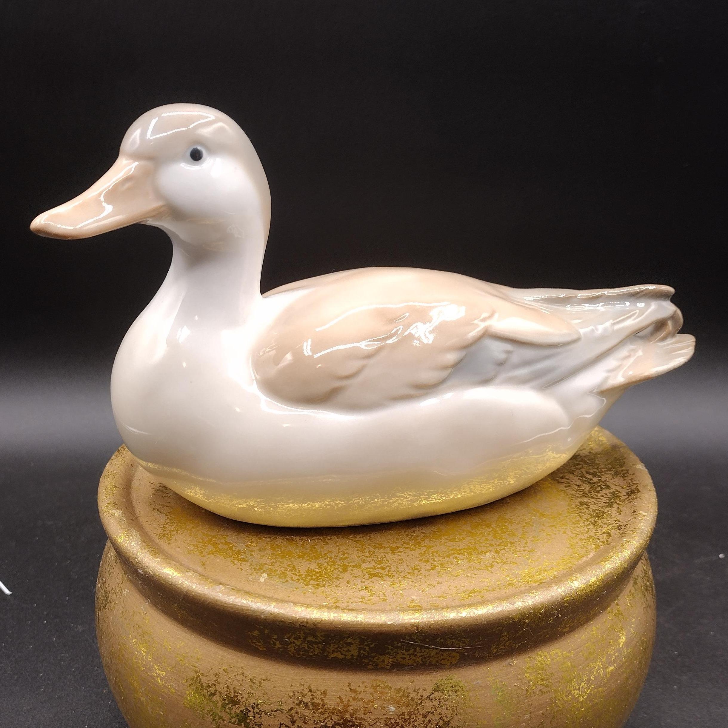 Vintage Otagiri Porcelain Duck Dunn Colored Japan Original Sticker