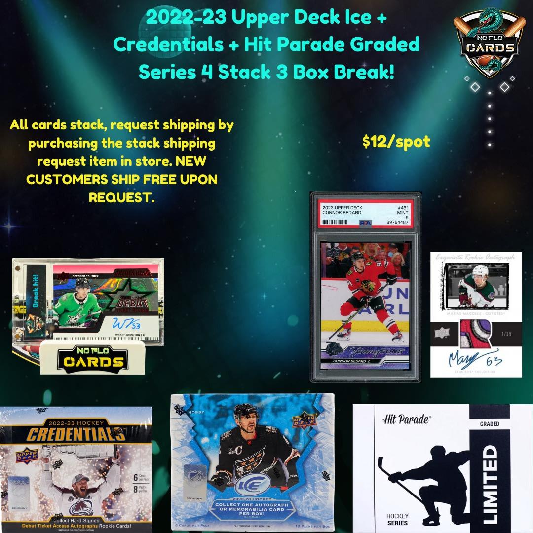 2022-23 Upper Deck Ice + Credentials + Hit Parade Graded Series 4 Stack ...
