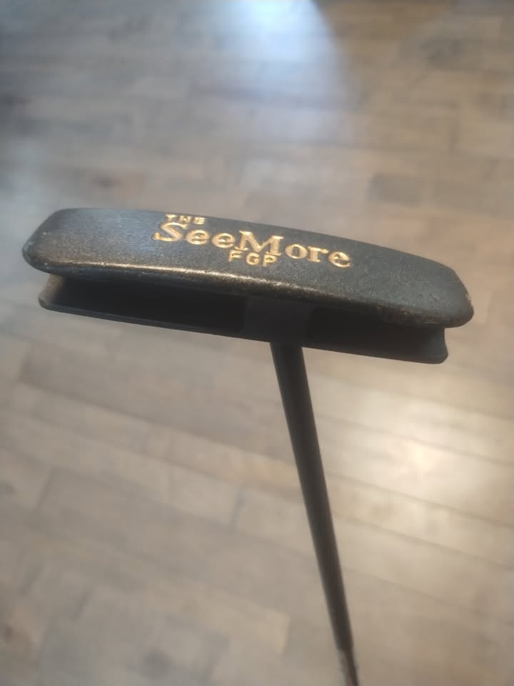 SeeMore Original FGP Black Nickel CS Putter 35" RH + HC + CROWN Jumbo Grip