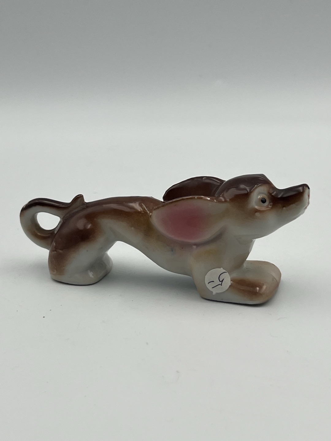 115 Vtg Ceramic Dog Figure Japan 4.5”