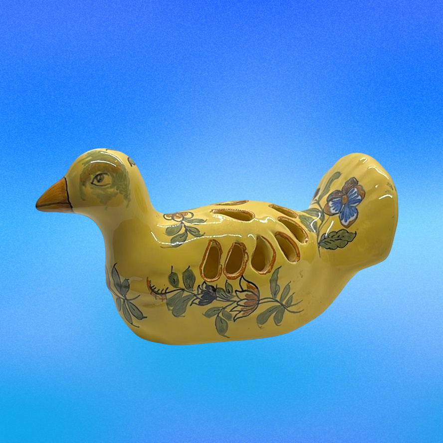 02. Vintage Pottery Bird Made In France