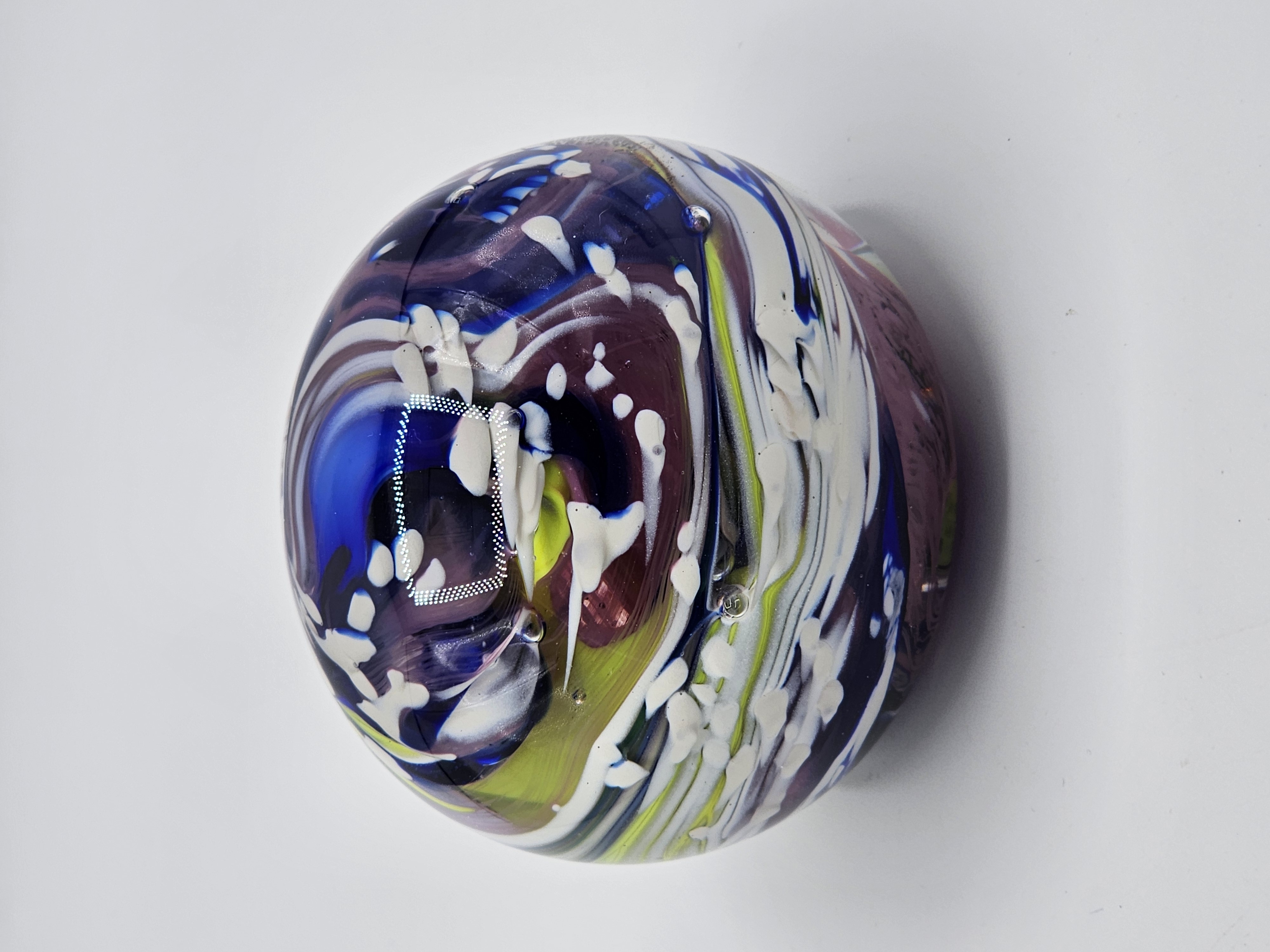 Art Glass Signed 2002 Paperweight.