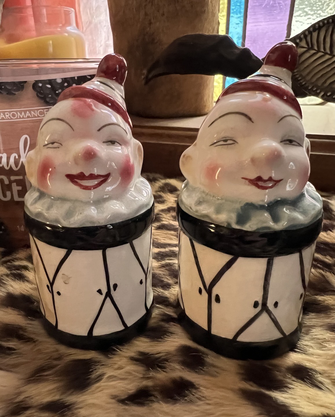 Circus Clown, Salt And Pepper Shakers