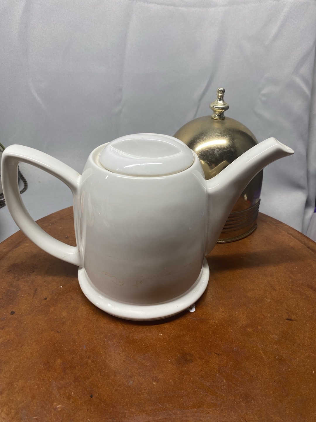 Vintage Teapot With Cozy Made By Hall China Co. For Foreman Family USA