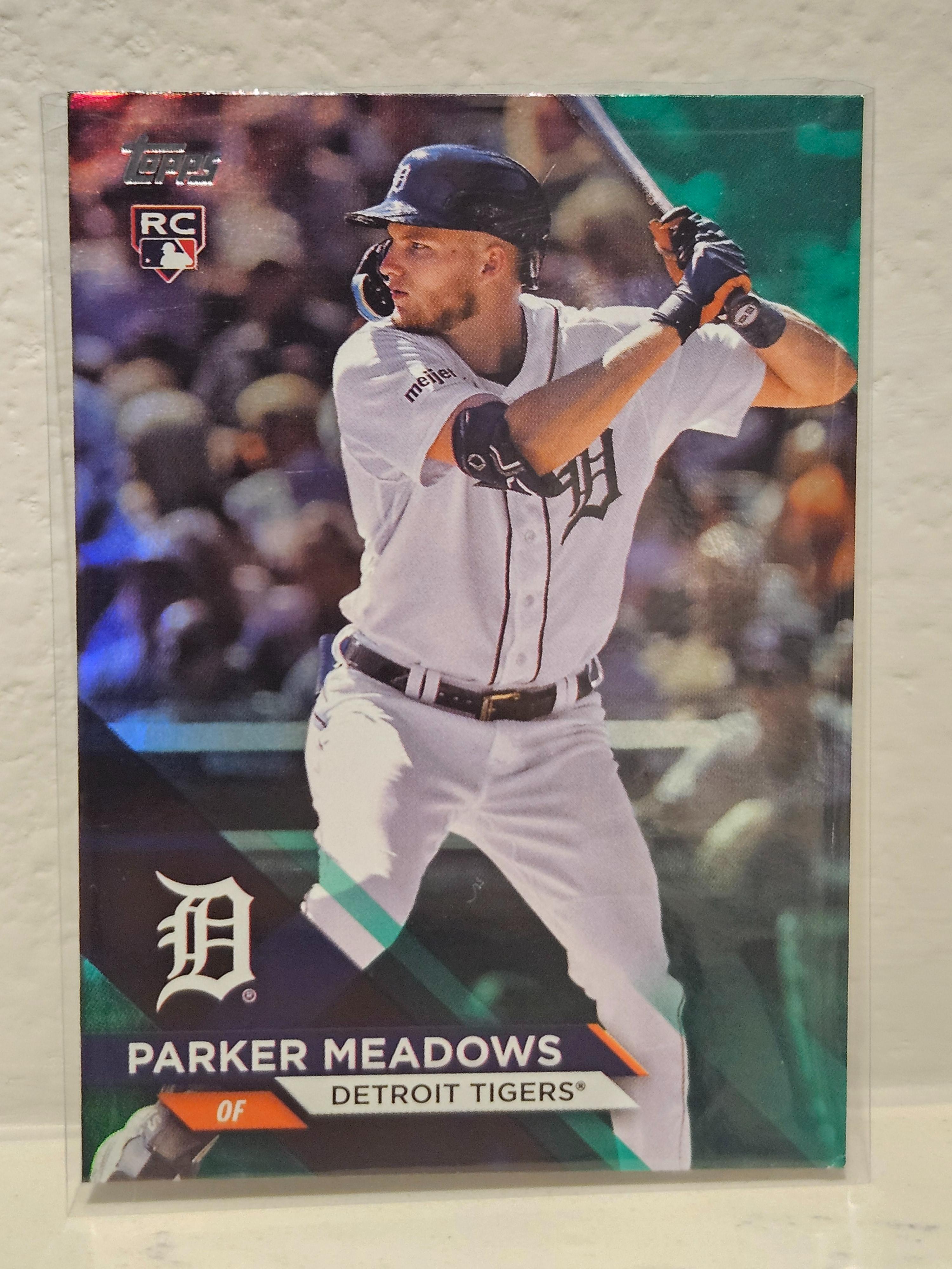 2024 Topps Flagship Collection Parker Meadows Green Foil/99