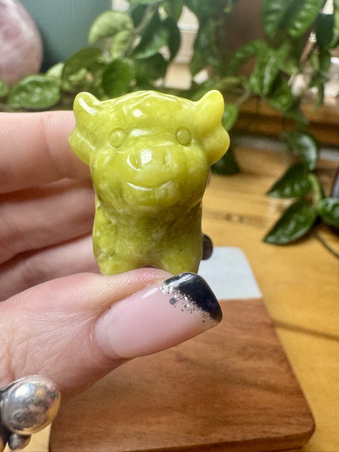 Mini Highland Cow- Yellow Jade