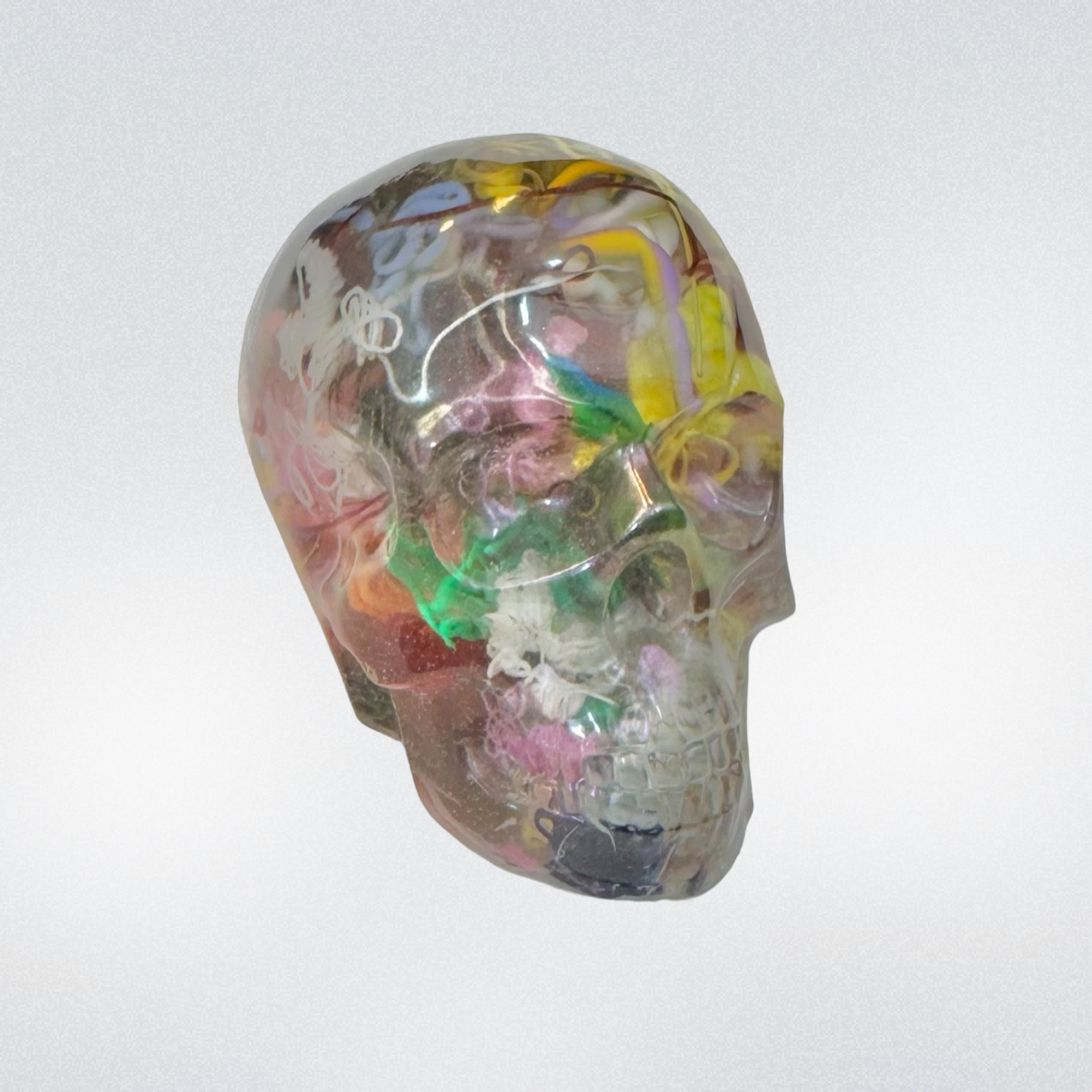 Mini Poured Resin Filament Poop Skull