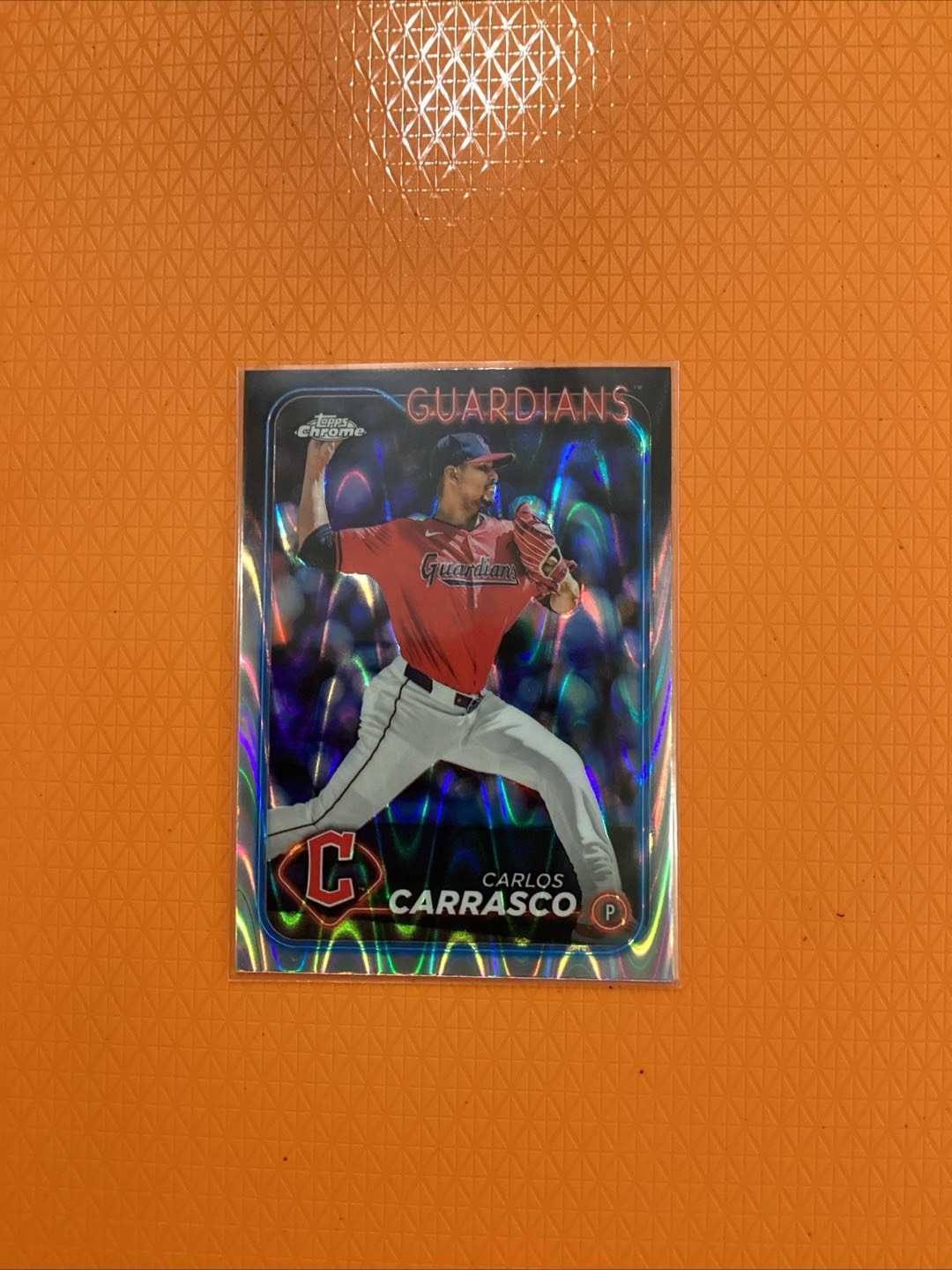 Carlos Carrasco 2024 Topps Chrome Update - Raywave - #USC4 - Guardians
