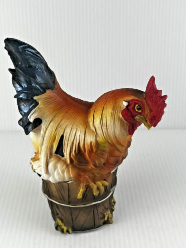 Handsome Resin Rooster Rhode Island Red Farmhouse Decor 6" S2