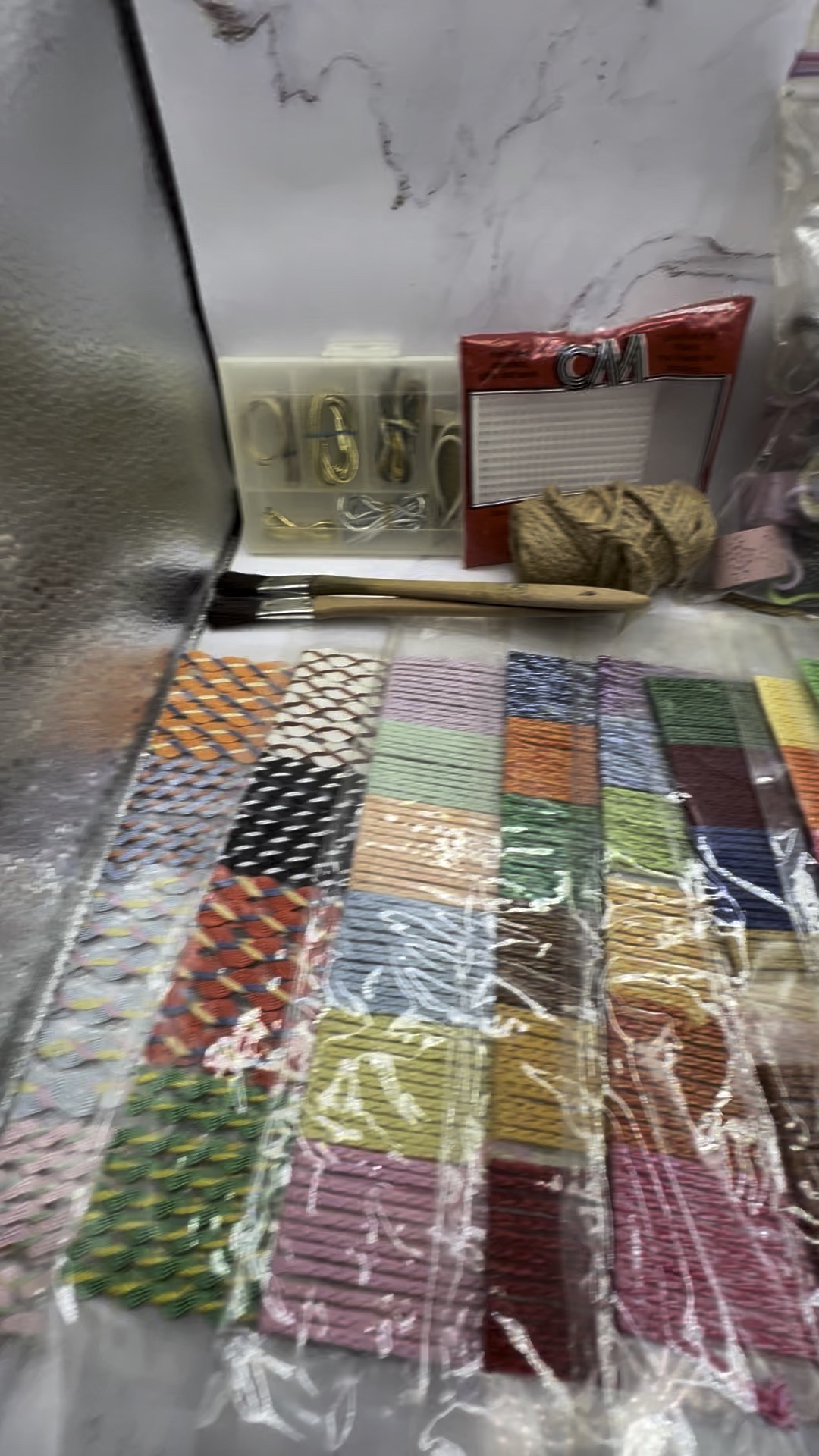 Craft Lot #2 Ribbons, Paper Ribbon & Bits And Pieces Grab Bag