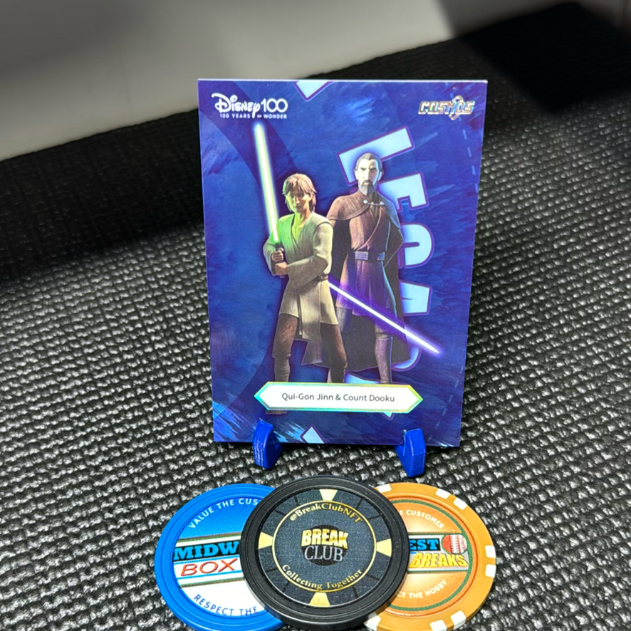 Qui-Gon Jinn & Count Dooku Spirit Card 2023 Kakawow Cosmos Star Wars
