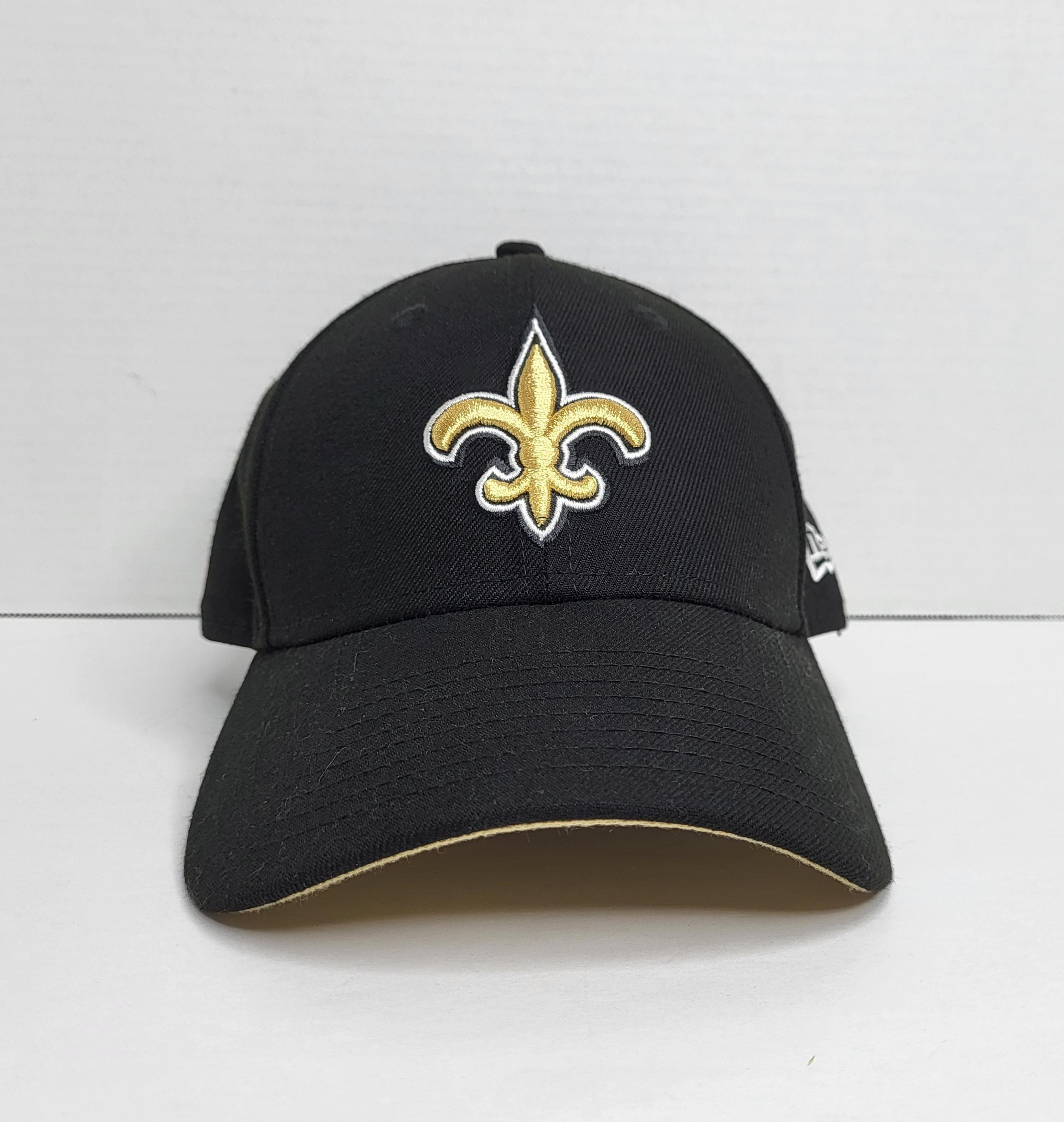 New Era 9Forty NFL New Orleans Saints Cap Hat Adjustable Adult OSFM Black