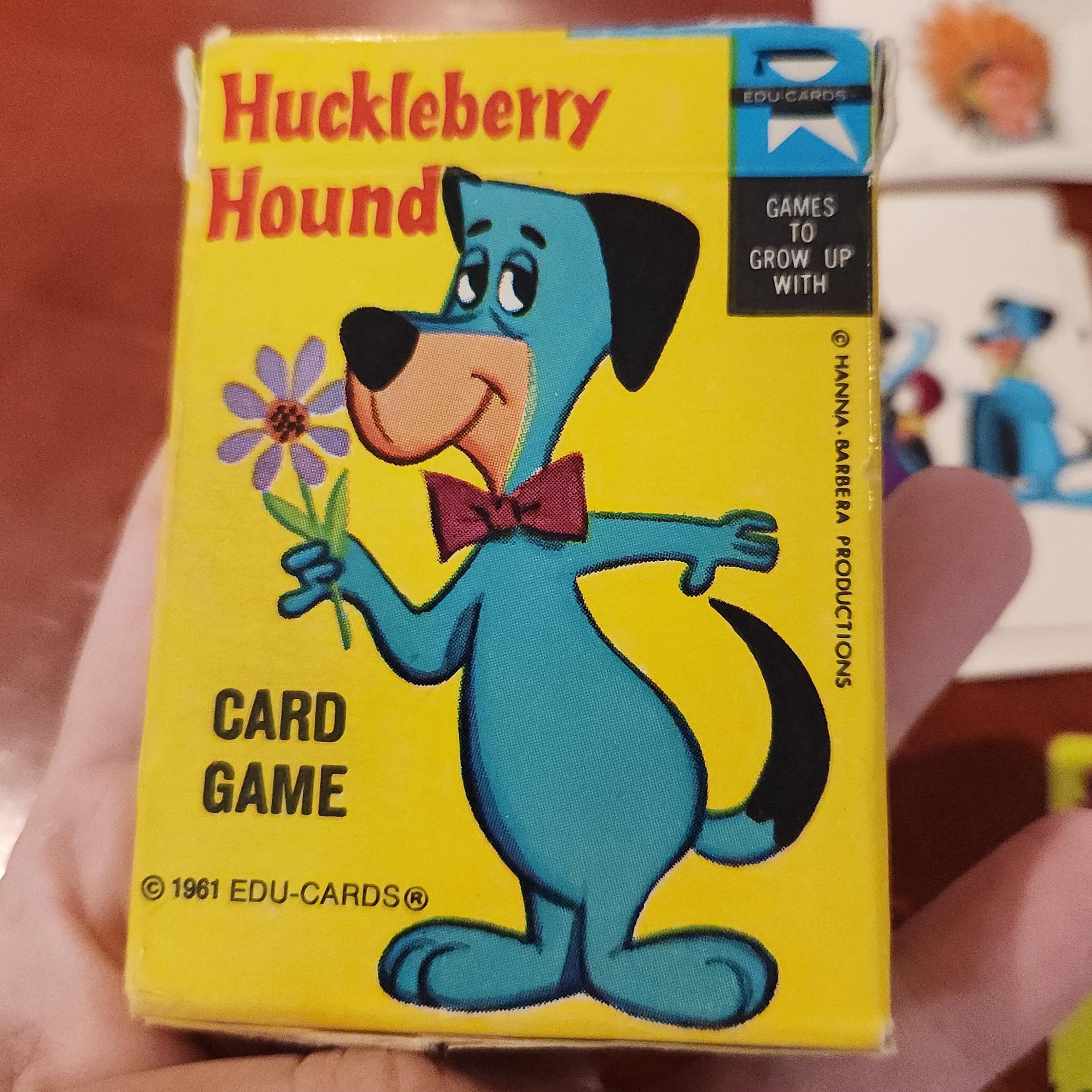 Vintage Huckleberry Hound Cartoon Playing Card Game