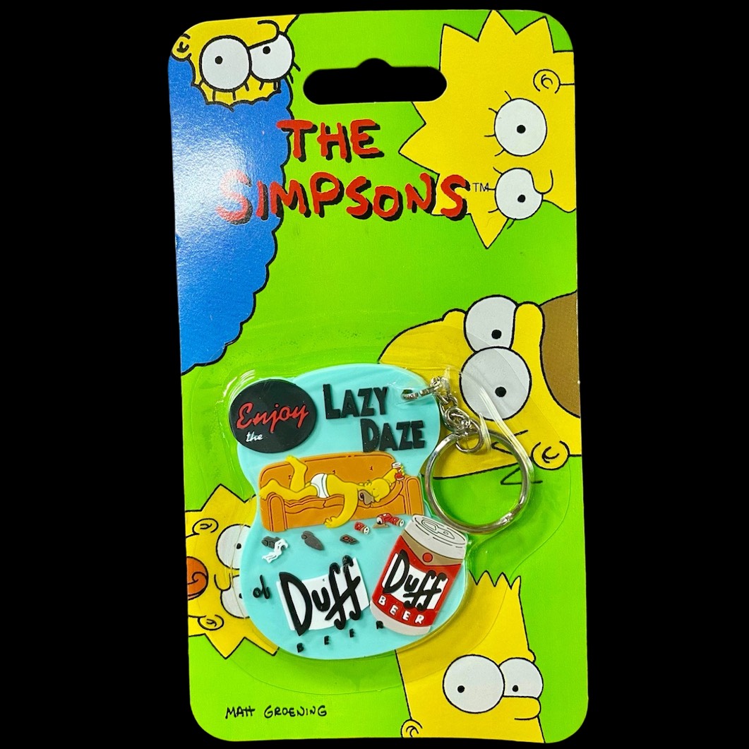 1997 NOS Simpsons Duff Beer Keychain