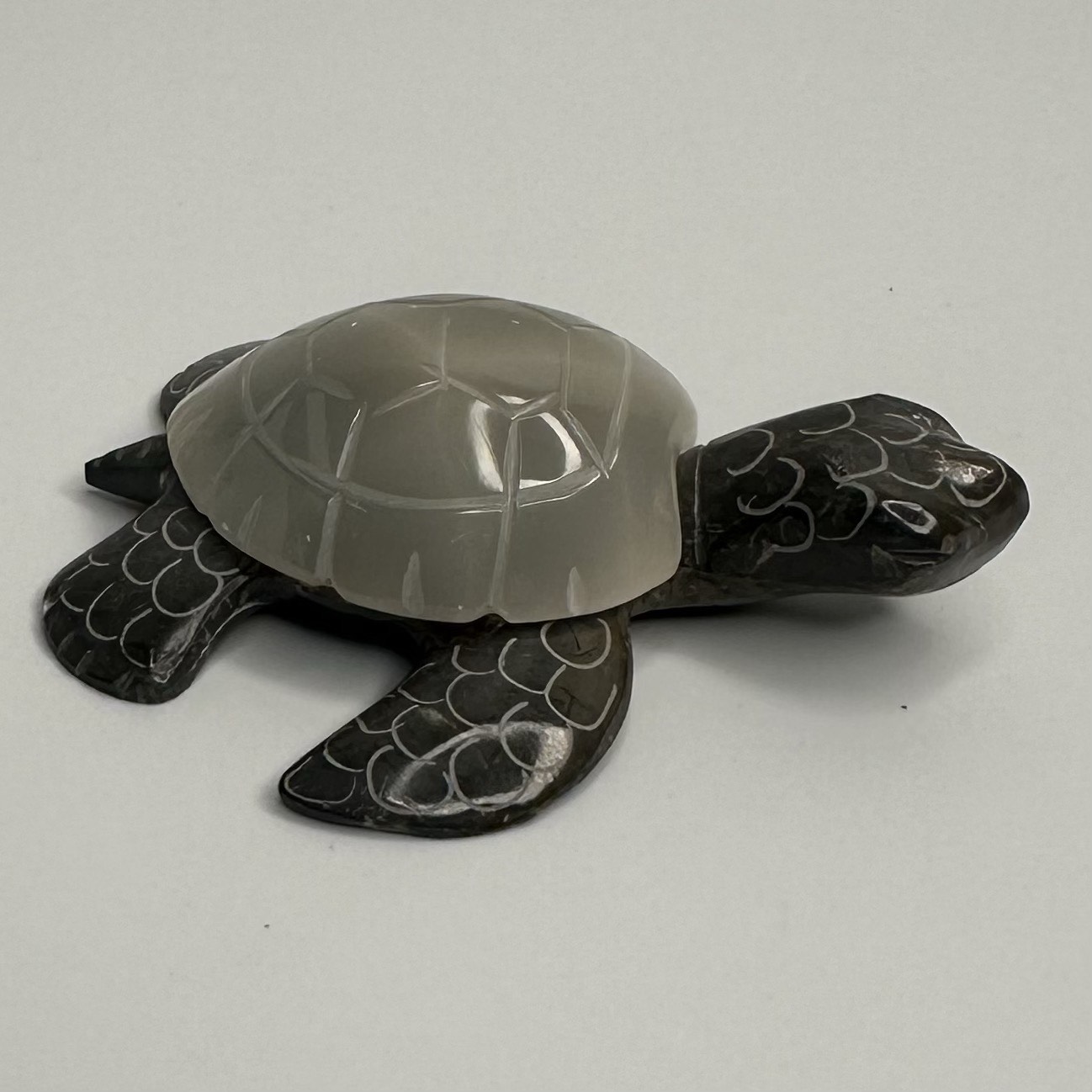 Hand Carved Marble Stone Sea Turtle Figurine