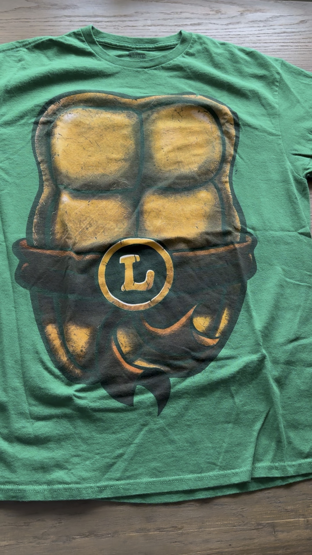 Teenage Mutant Ninja Turtles Leonardo Shell Graphic T Shirt Men’s/Unisex L