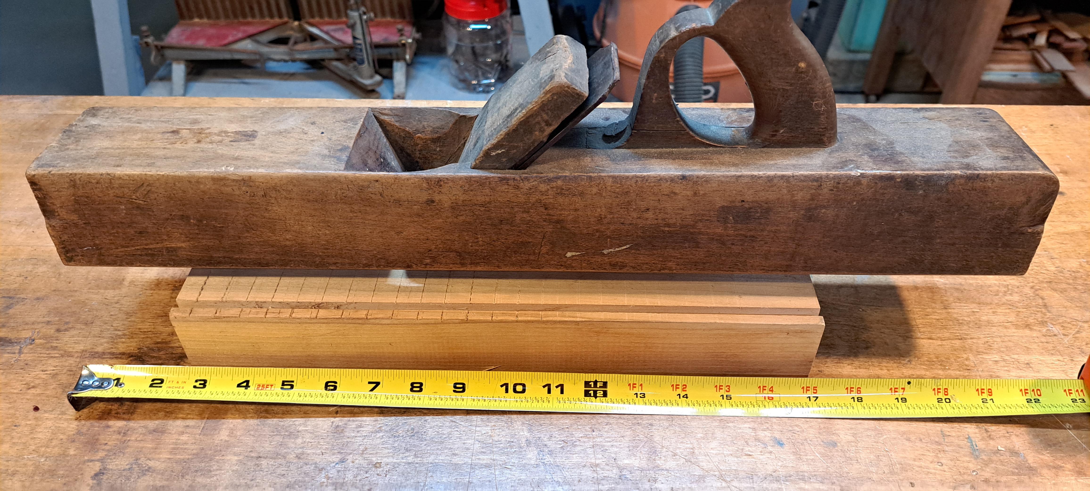 22" Hollow or Gutter Wooden Plane Providence Tool Co