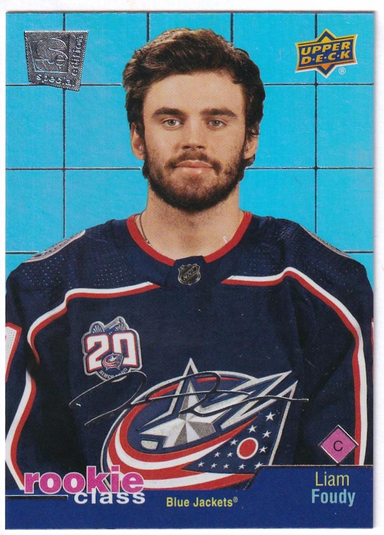 2020-21 Upper Deck Rookie Class SE #RC24 Liam Foudy Columbus Blue ...