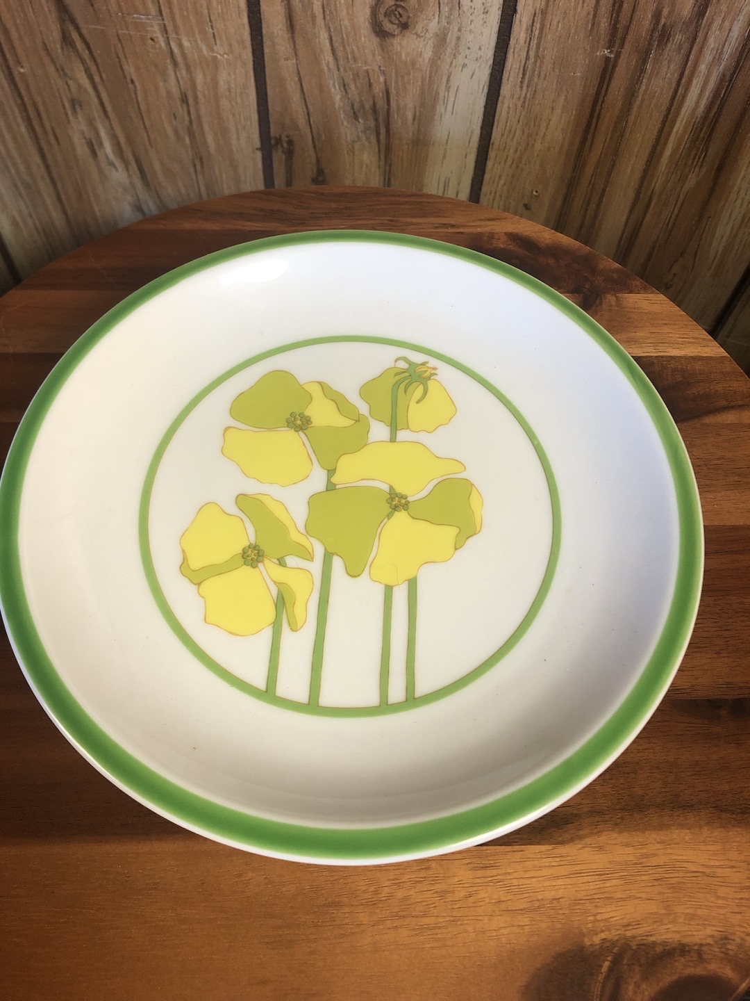 Set Of 4 Denby Portugal Floral Poppy Plates