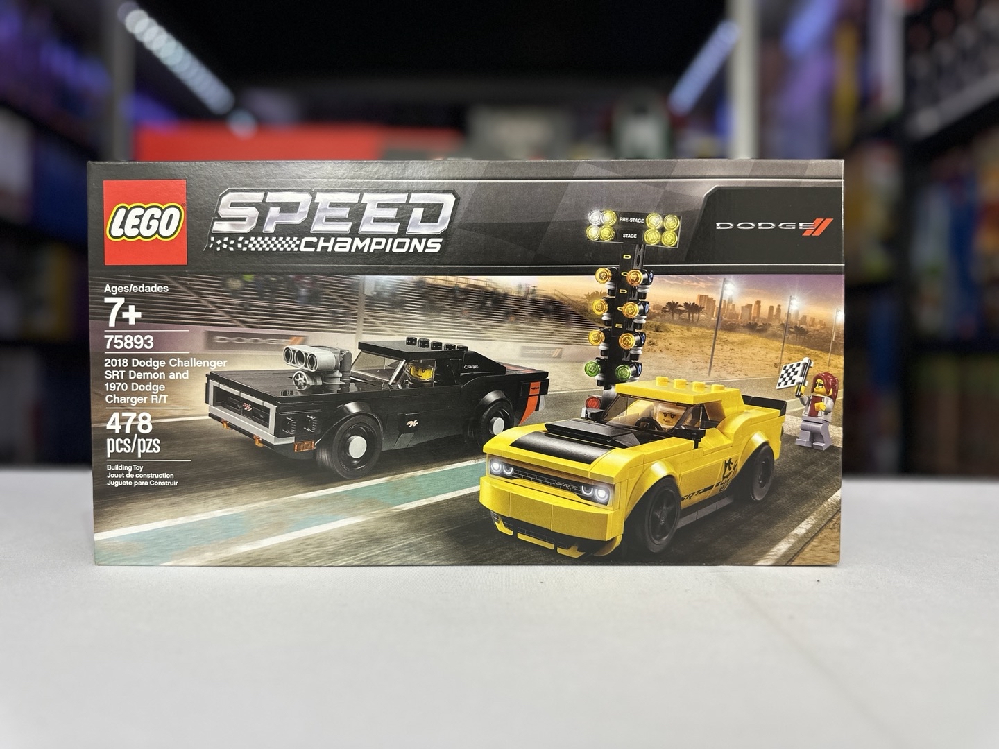 LEGO Speed Champions 2018 Dodge Challenger SRT Demon & 1970 Dodge ...