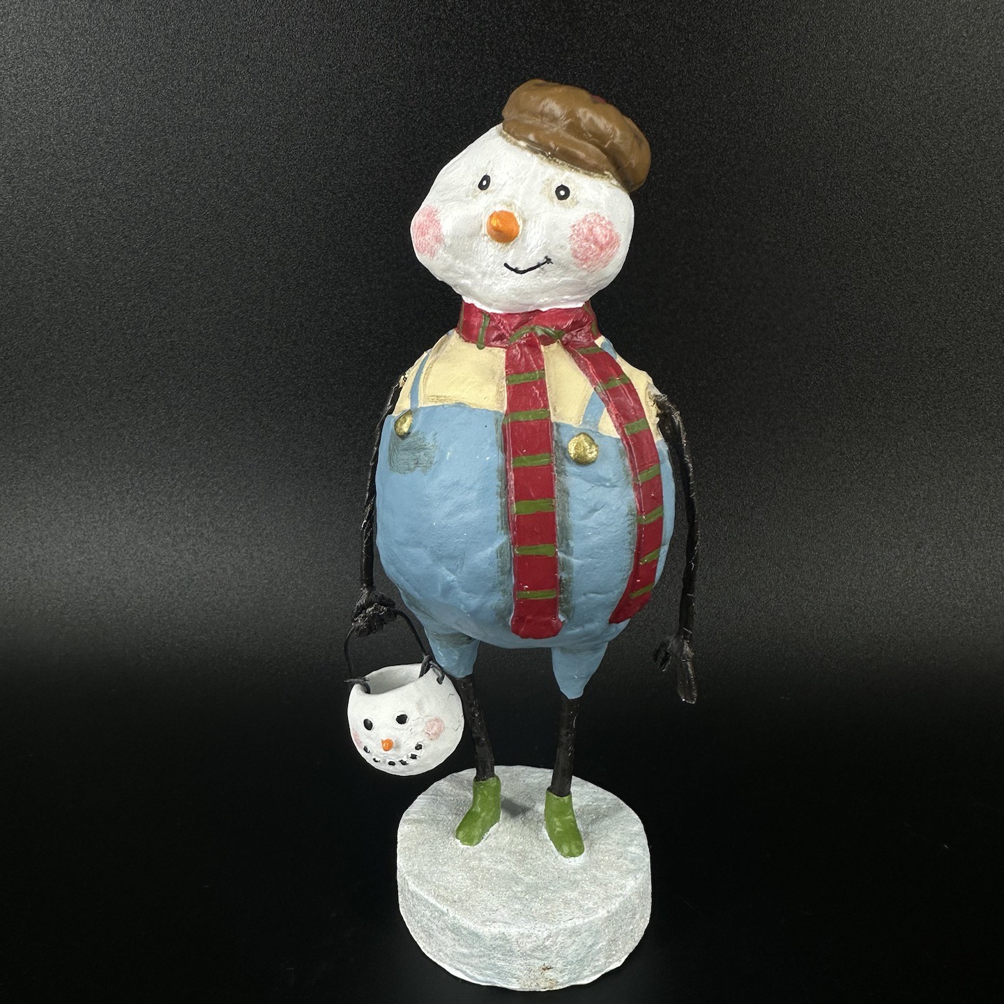 Snowball Snowman Figurine By Lori Mitchell