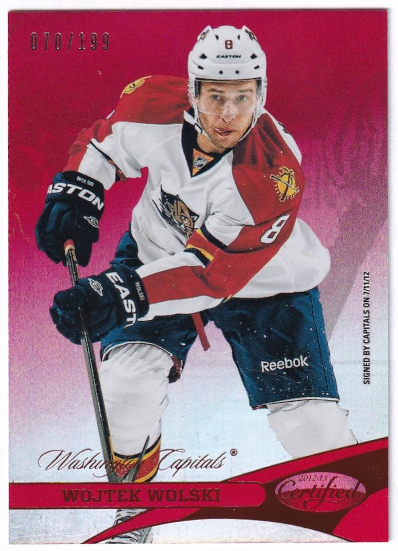 2012-13 Certified Mirror Red #86 Wojtek Wolski Florida Panthers Hockey Card