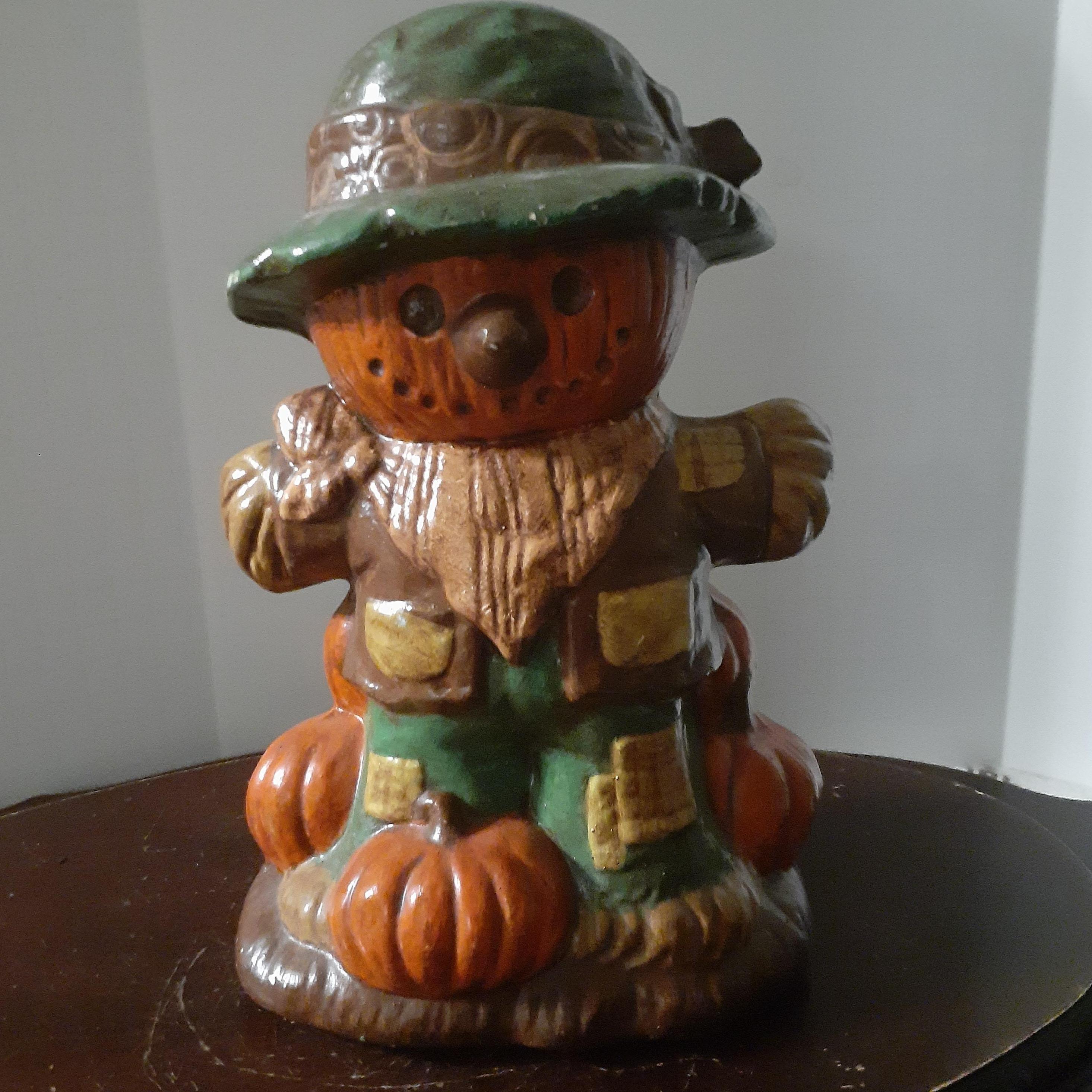 Ceramic Scarecrow Figurine