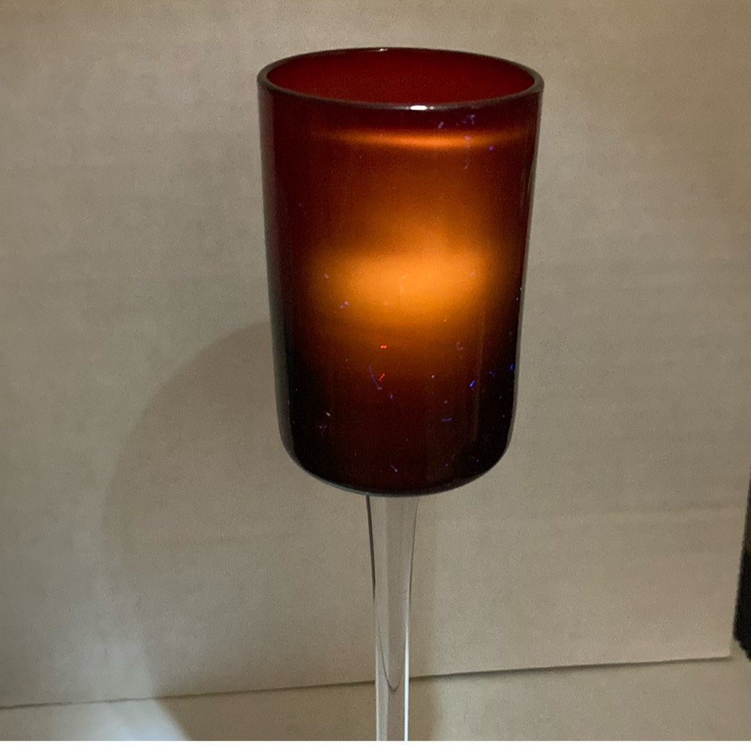 UV Reactive Glass 7” Tall 2” Wide At Base
