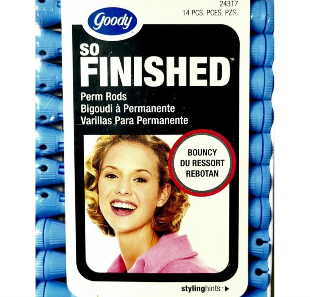 Goody Professional Perm Rods LOT 3 Packs Blue Medium Curlers # 24317 New!