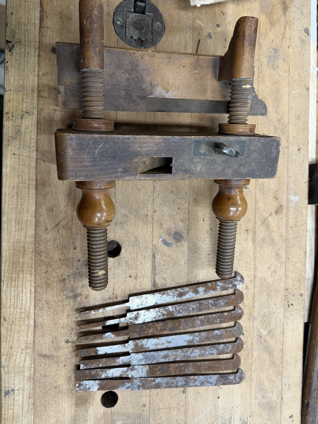 Screw Arm Plough Plane (Project) with Sorby Irons