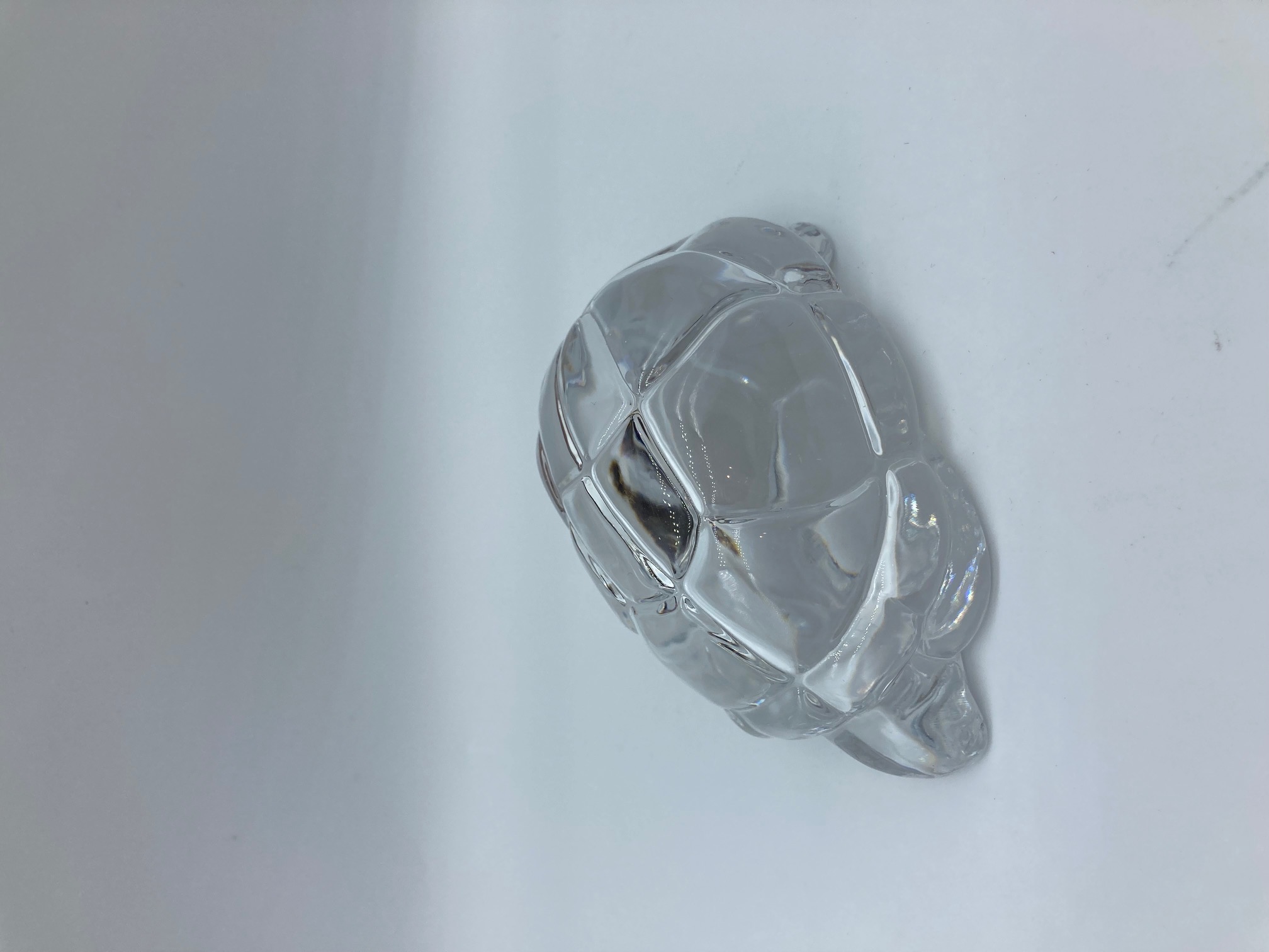 Vintage Atlantis Hand Made Full Lead Crystal Turtle Paperweight