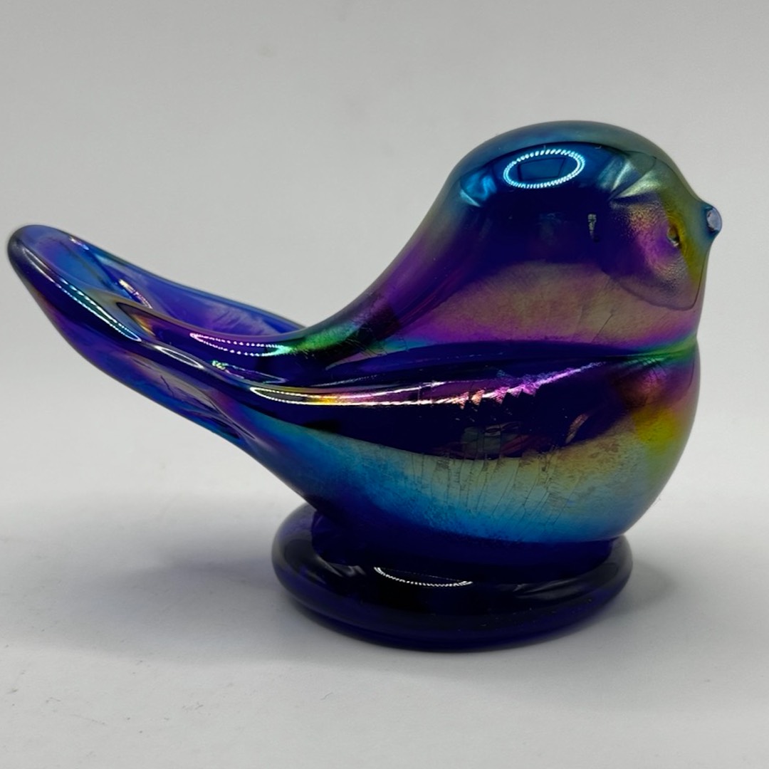 Signed Leo Ward Carnival Bird Of Happiness Rainbow Paperweight ...