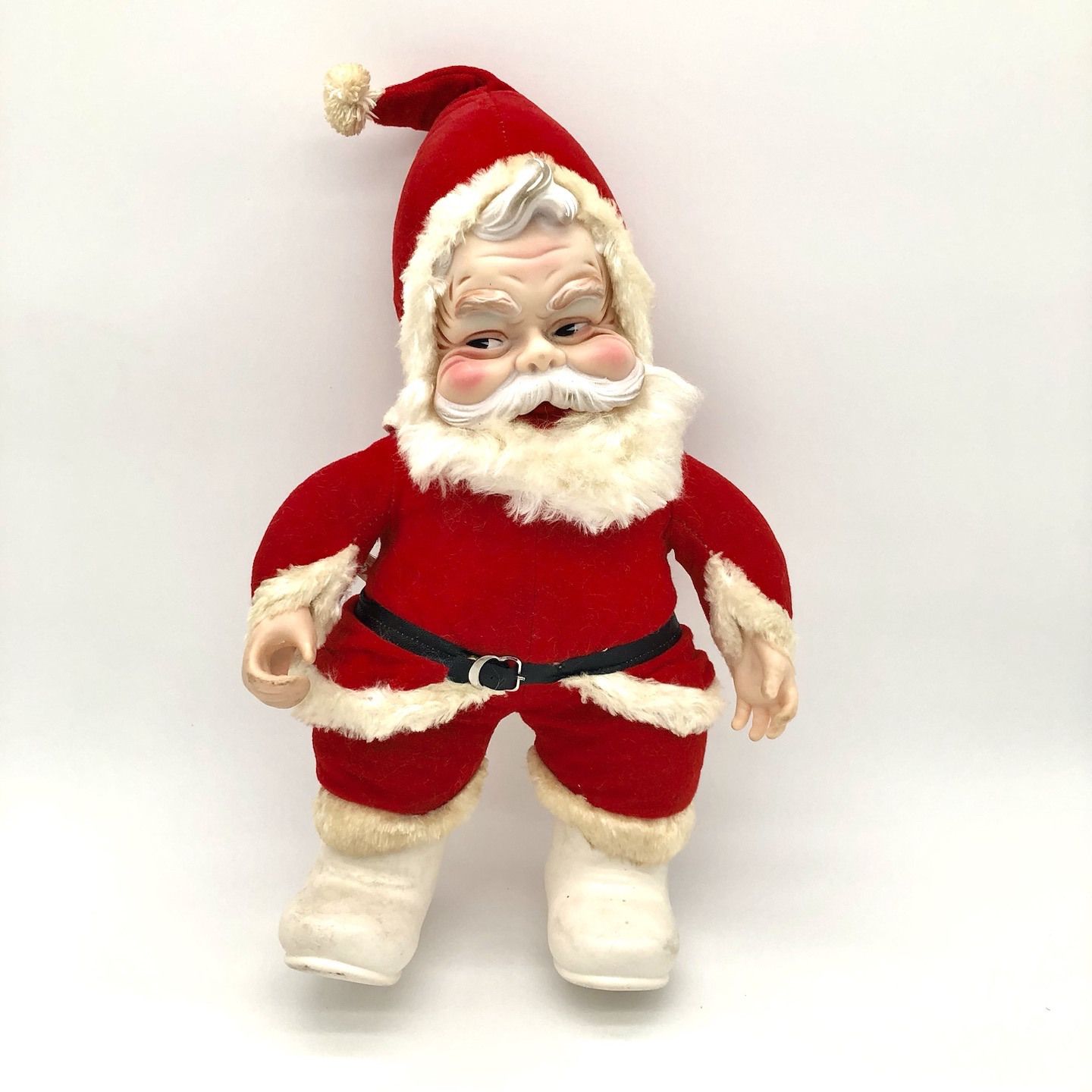 Vintage 1950’s Rushton Rubber Face Santa Rare