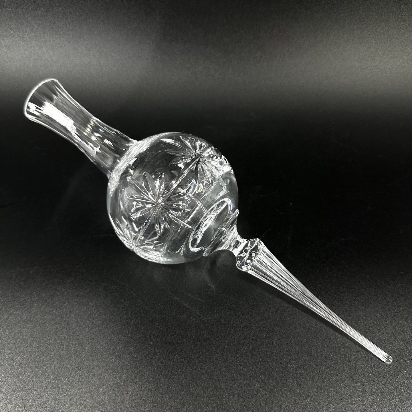 Lenox Crystal Tree Topper Signed