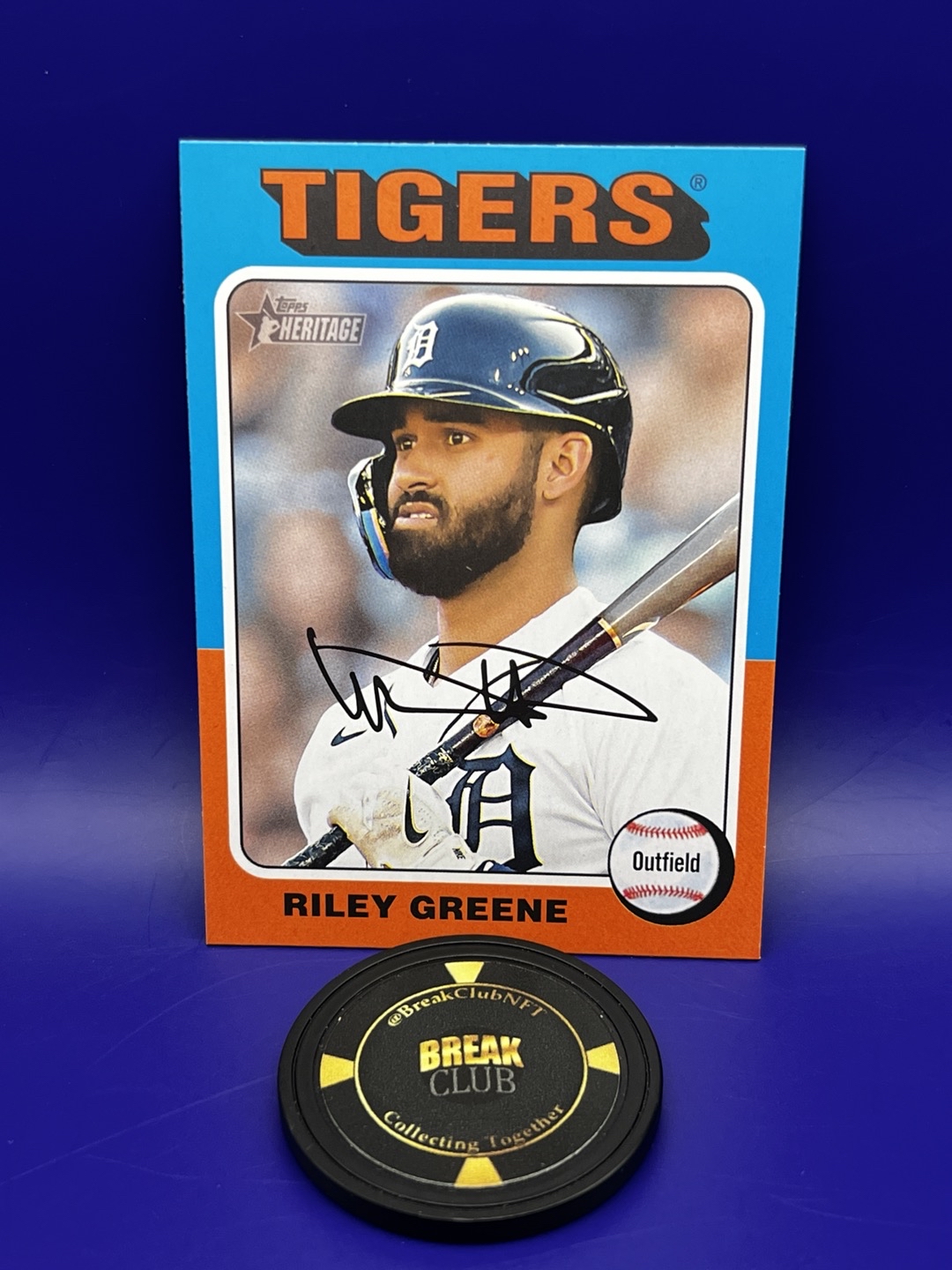 Riley Greene 2024 Topps Heritage #381 Image Variation SP