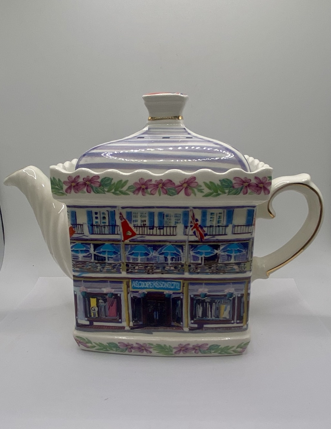 Vintage Windsor Cooper & Sons Storefront Porcelain Tea Pot