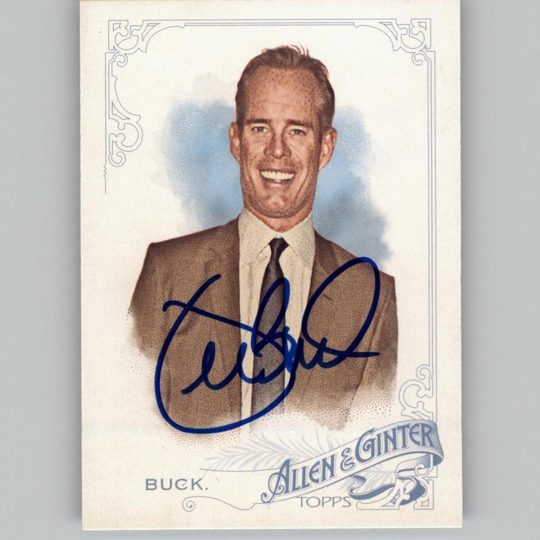 Joe Buck Signed 2015 Allen & Ginter Baseball Card #201